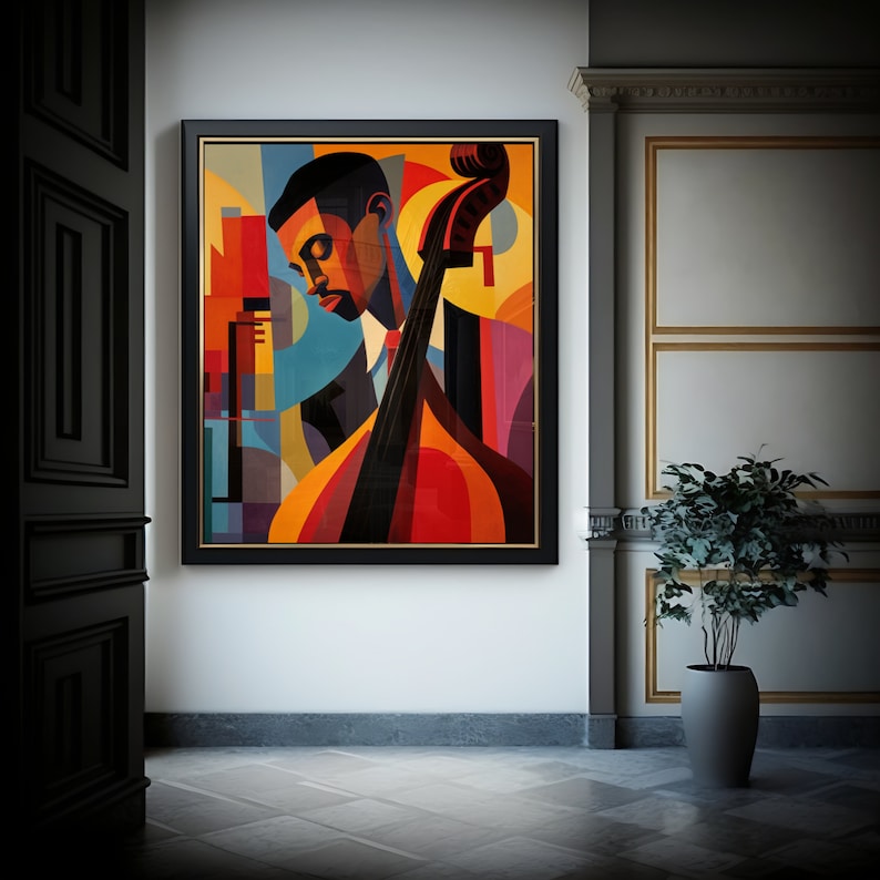 Music Wall Art, Jazz Wall Art, African American Art, Abstract Music Art ...