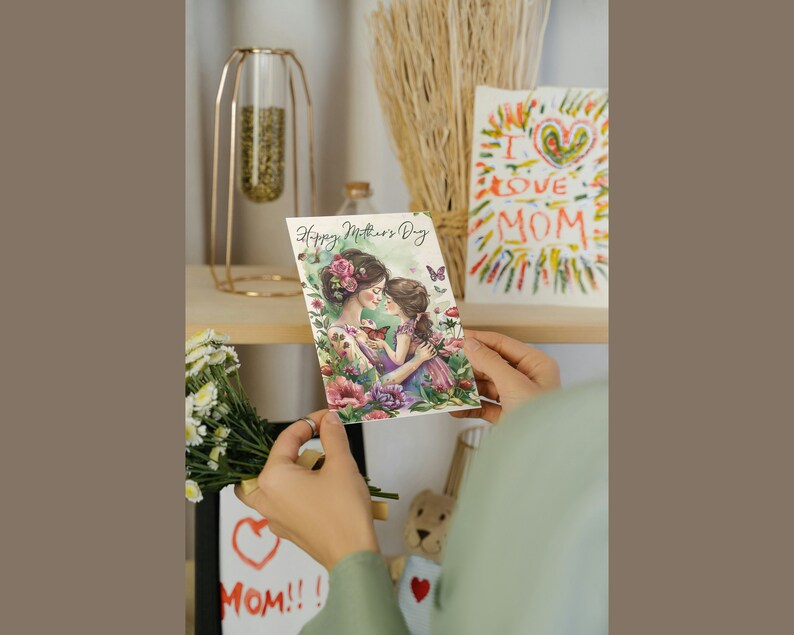 Mother's Day Card Bundle, Instant Digital Download, Art Craft ...