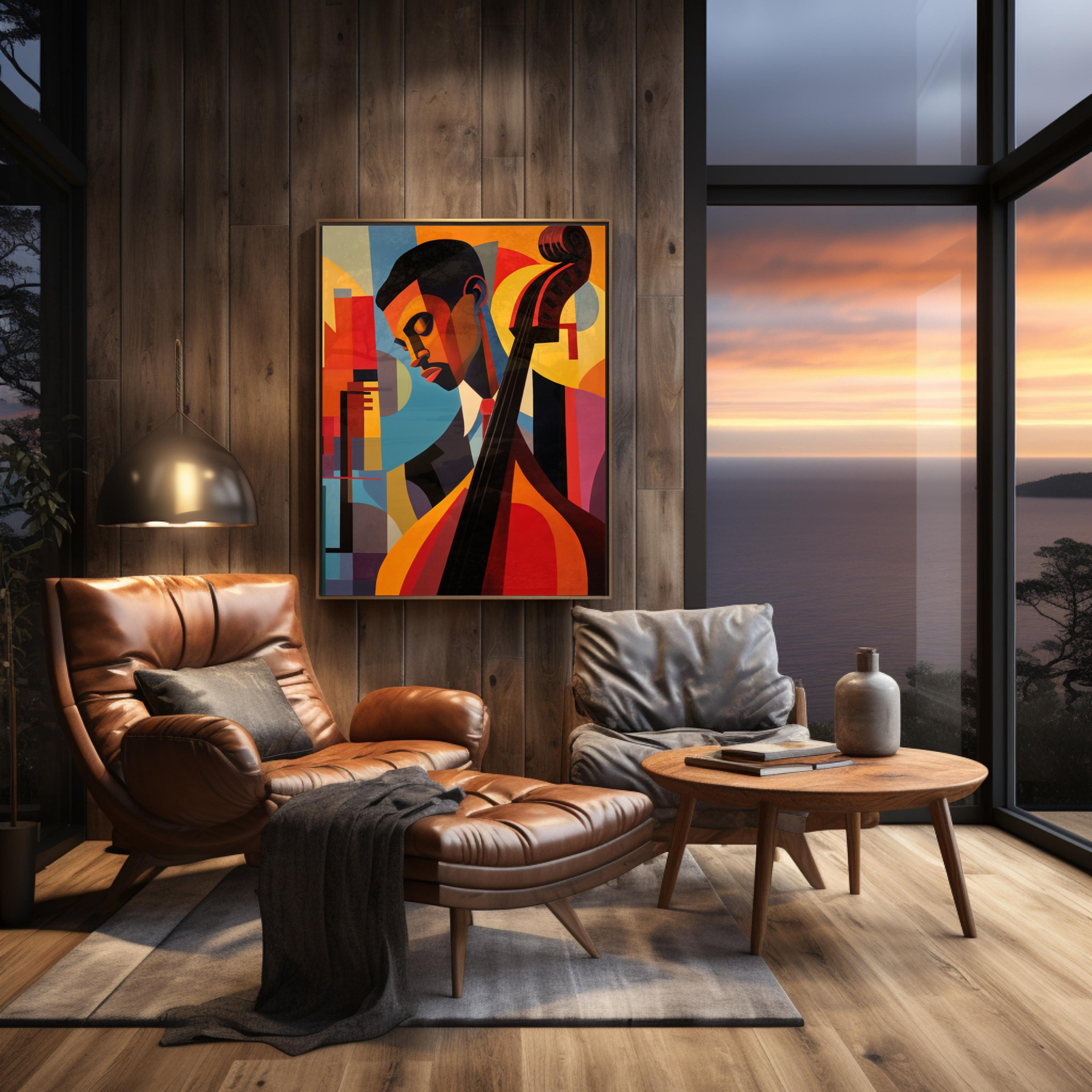 Music Wall Art, Jazz Wall Art, African American Art, Abstract Music Art ...