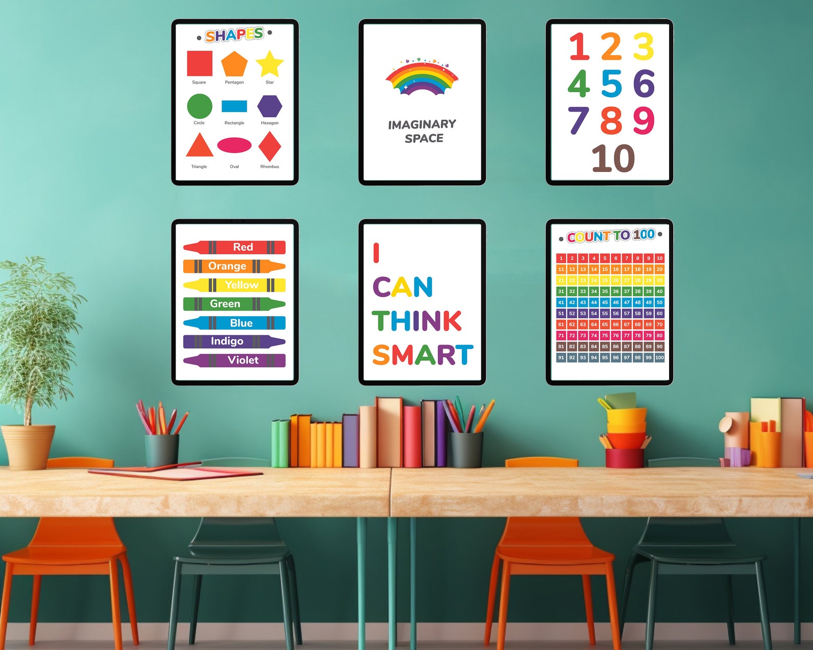 Educational Posters, 12 Homeschool Prints, Montessori Classroom Decor ...