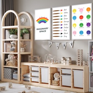 Set of 25 Educational Posters, Montessori Classroom Decor, Classroom ...