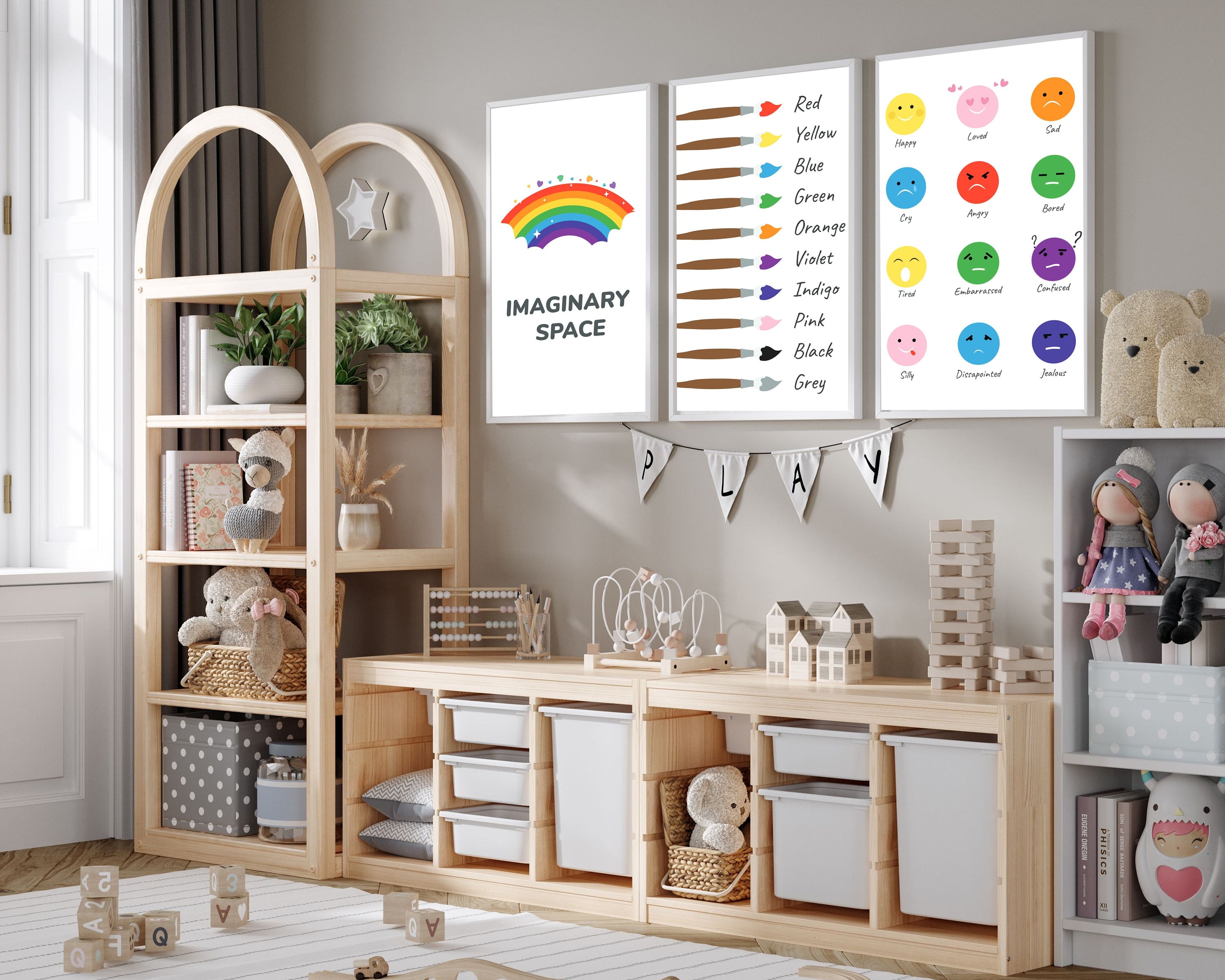 Set of 25 Educational Posters, Montessori Classroom Decor, Classroom ...