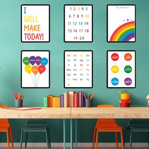 Set of 11 Educational Posters, Montessori Classroom Decor, Classroom ...