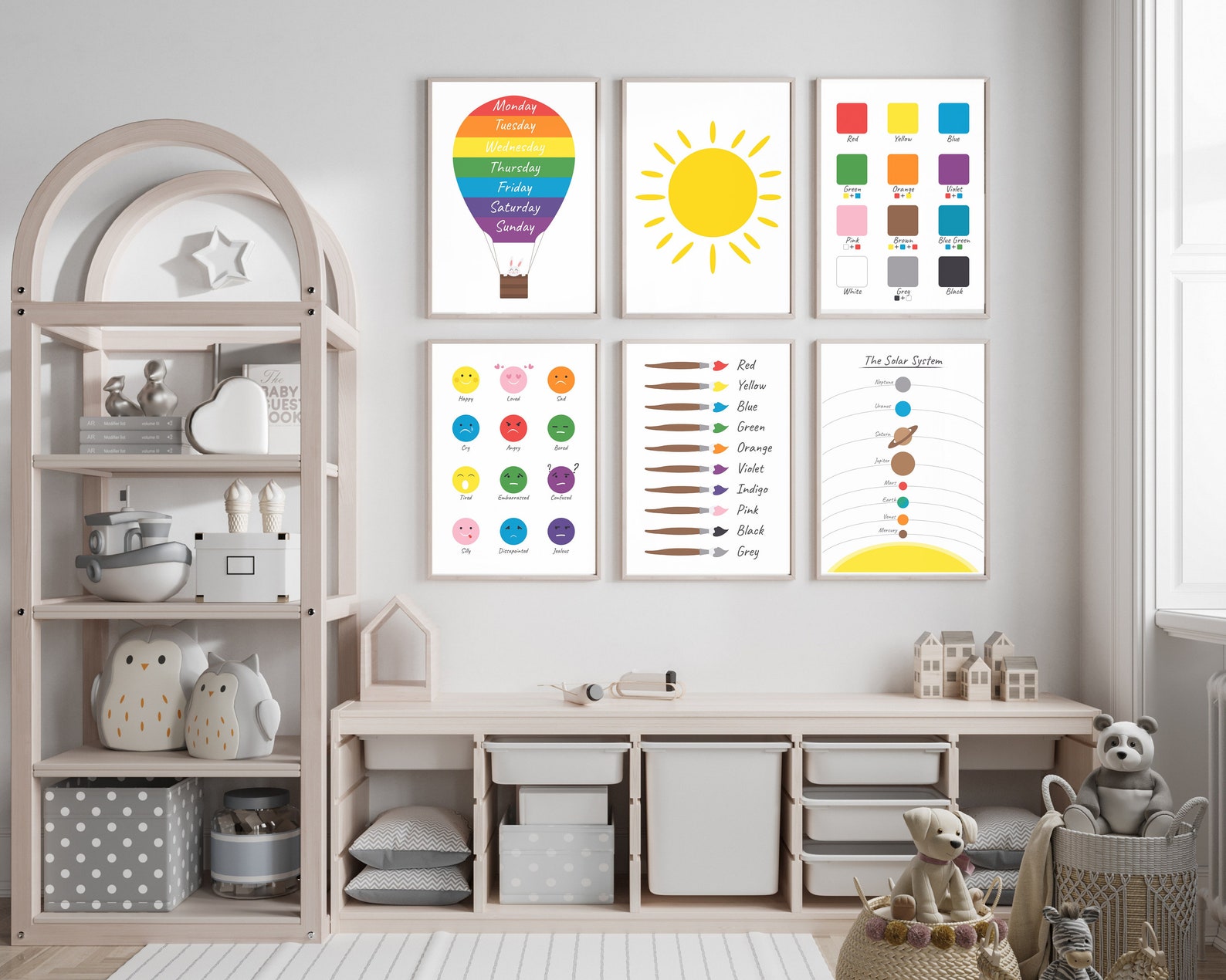 Set of 25 Educational Posters, Montessori Classroom Decor, Classroom ...