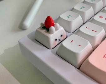 Miffy Bunny Artisan Keycap Handmade Polymer Clay, for Keyboard - Etsy