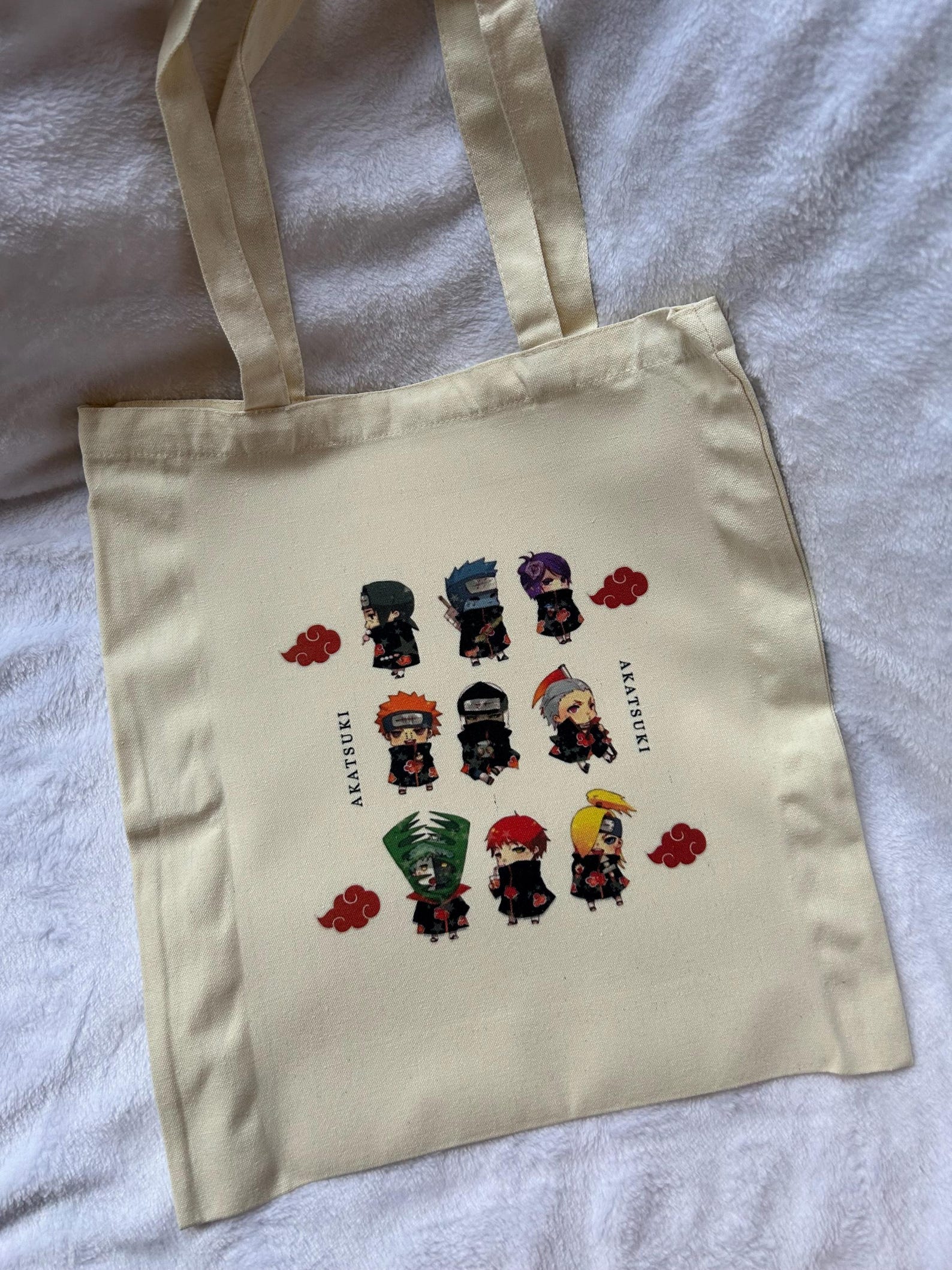 Akatsuki Tote Bag/ Anime Bag - Etsy