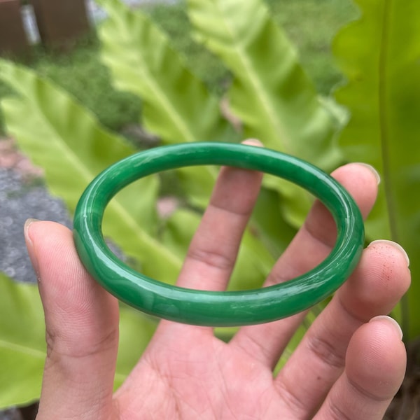 Jade Bangle - Etsy