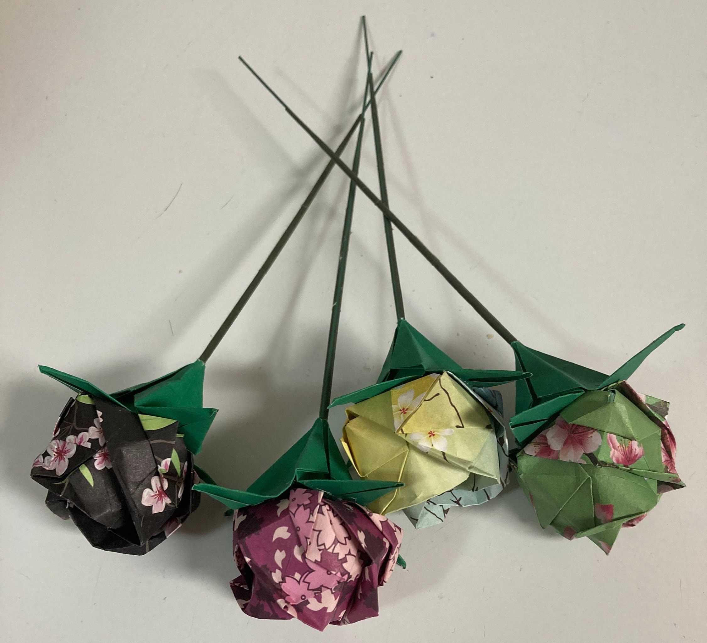 Origami Rose Bouquet in Cherry Blossom dozen - Etsy