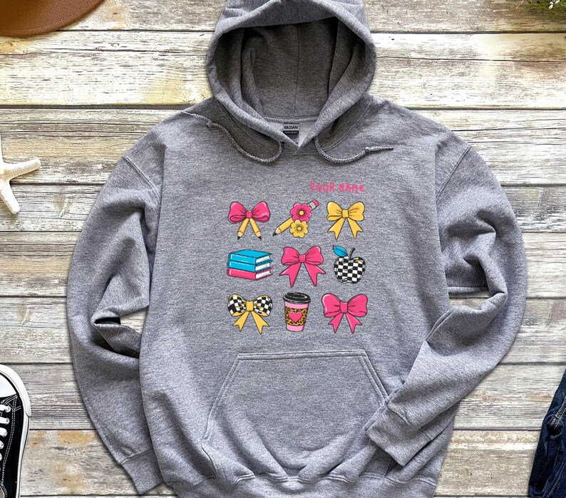 Custom School Theme Hoodie - Personalized Sweatshirt for Students and ...