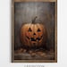 Jack O Lantern Art Halloween Decor Printable Pumpkin Decor Painting ...