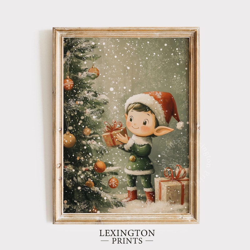 Elf on the Shelf Poster - Etsy