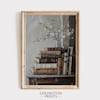 Book Stack Art Rustic Spring Wall Art Farmhouse Spring Print Spring ...