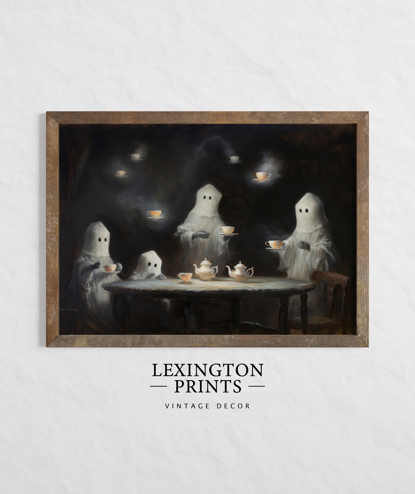 Cute Ghost Decor Vintage Halloween Decor Printable Wall Art - Etsy