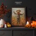 Fall Rustic Halloween Wall Art Jack O Lantern Art Scarecrow Printable ...