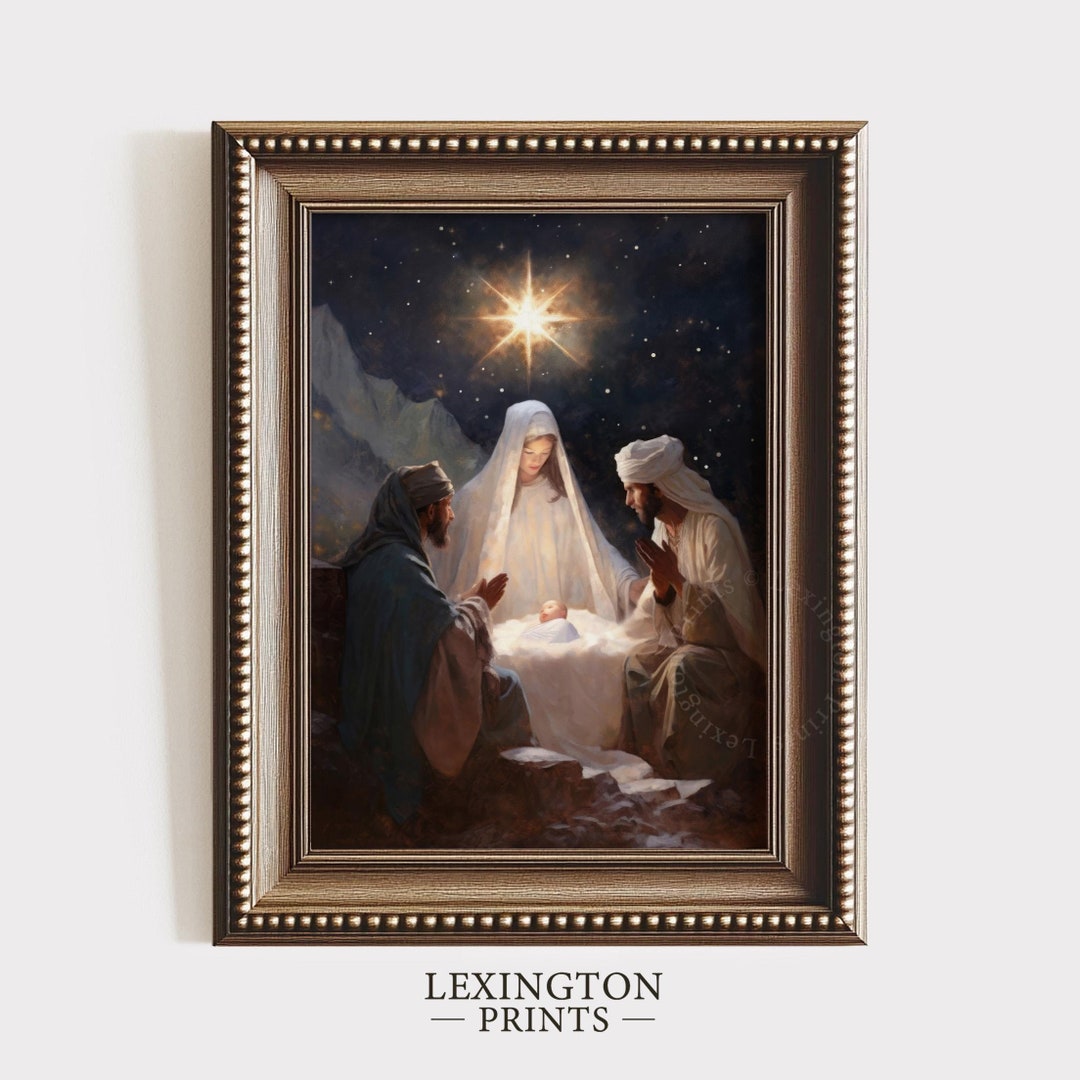 Nativity Christian Wall Art Christian Nativity Christmas Wall Art ...