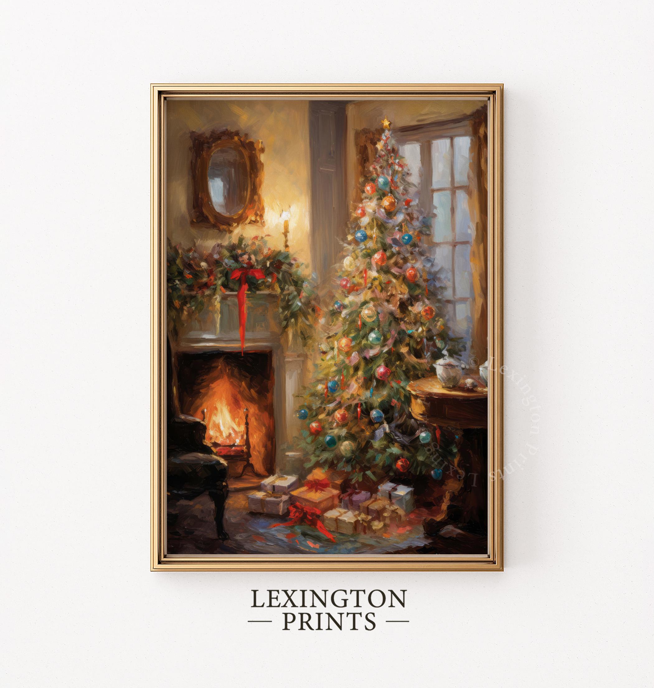 Printable Christmas Wall Art Set of 6, Christmas Prints Winter Wall Art ...