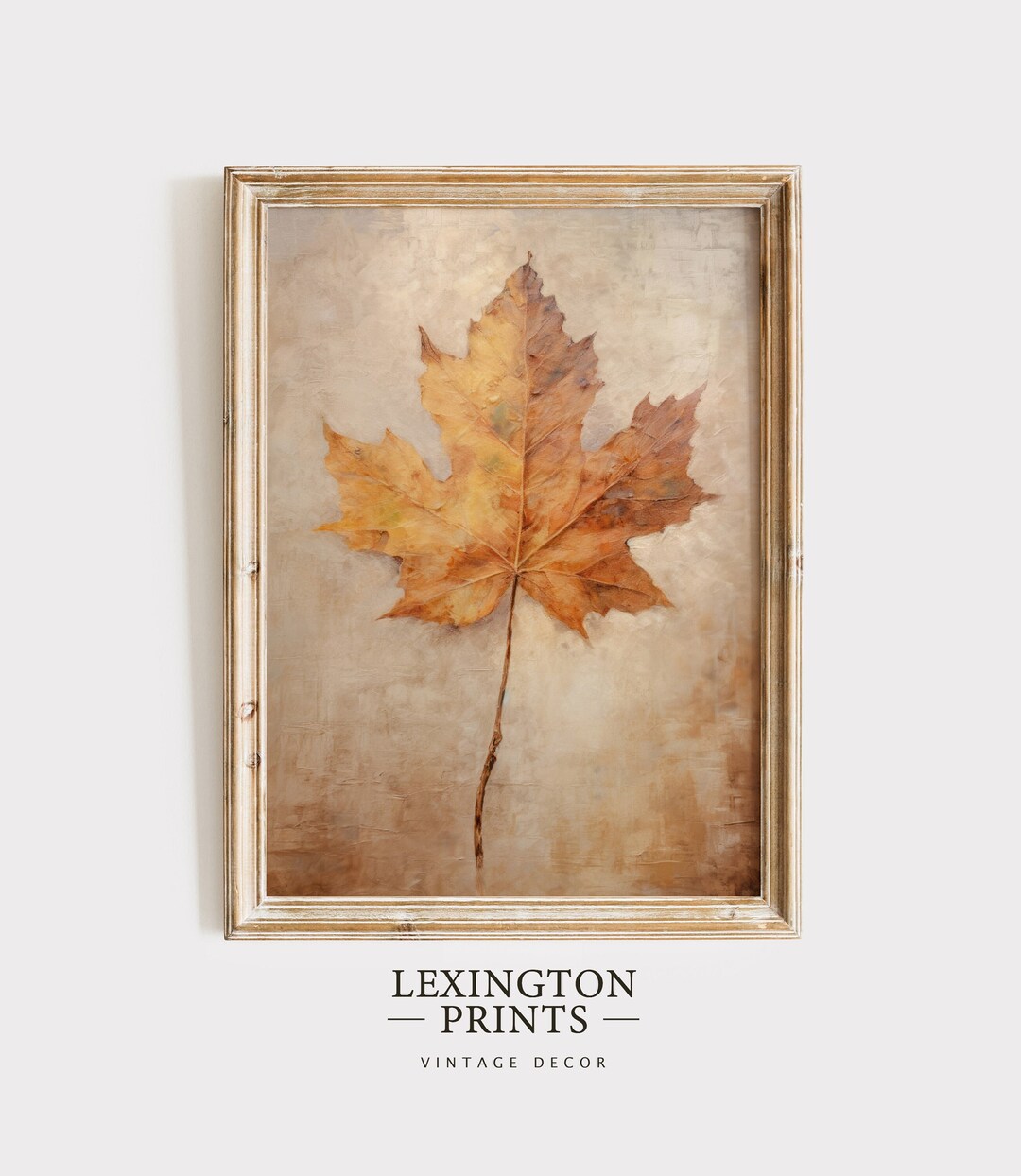 Rustic Fall Decor Wall Art Leaf Art Still Life Printable Vintage Autumn ...