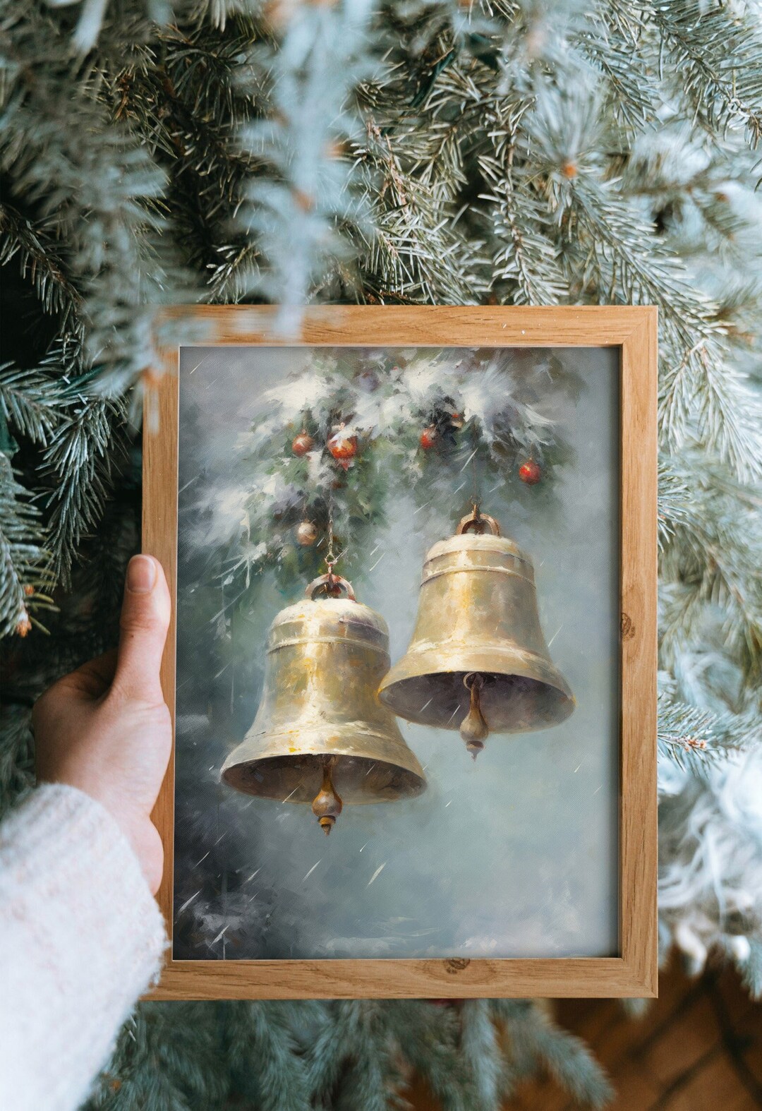 Vintage Christmas Jingle Bells Christmas Wall Art Christmas Brass Bells ...