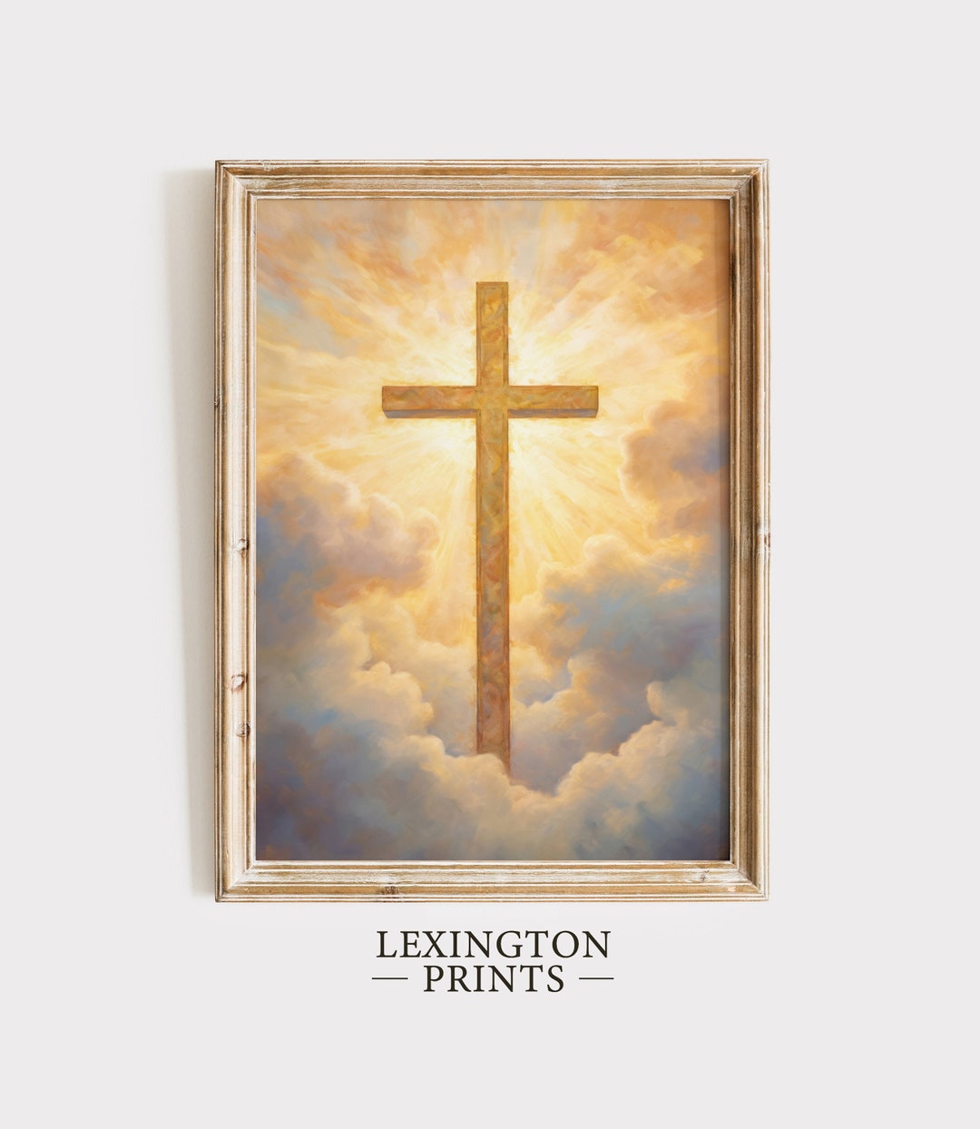 Vintage Christian Wall Art Christian Cross Art Printable Art Christian Print Oil Painting ...