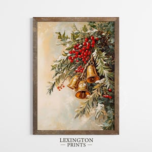Christmas Jingle Bells Christmas Printable Wall Art, Christmas Prints ...
