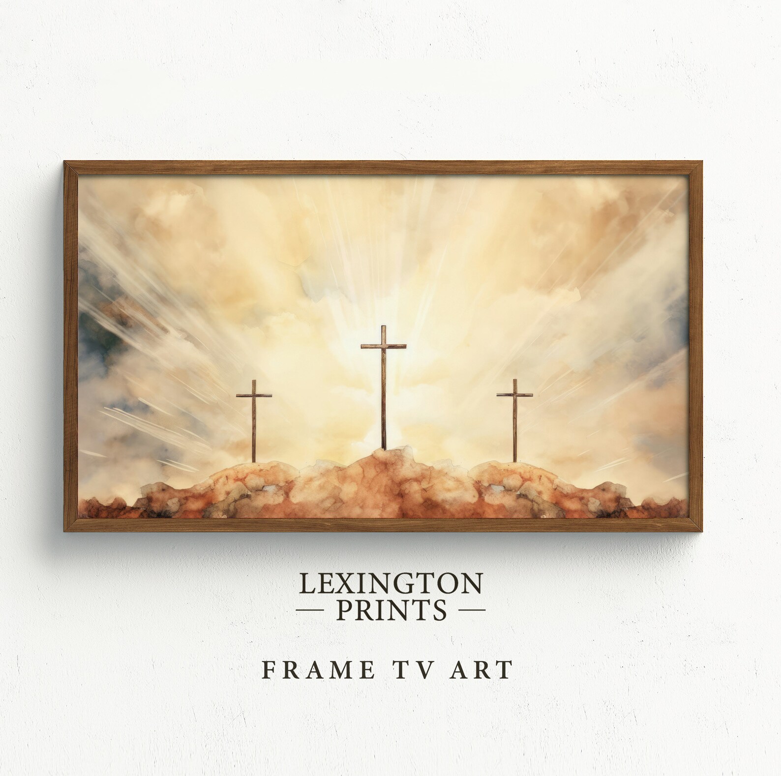 Christian Calvary TV Art Jesus TV Art, Easter Frame TV Art Christian Tv ...