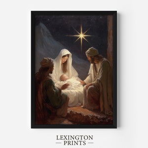 Nativity Christian Wall Art Christian Nativity Christmas Wall Art ...