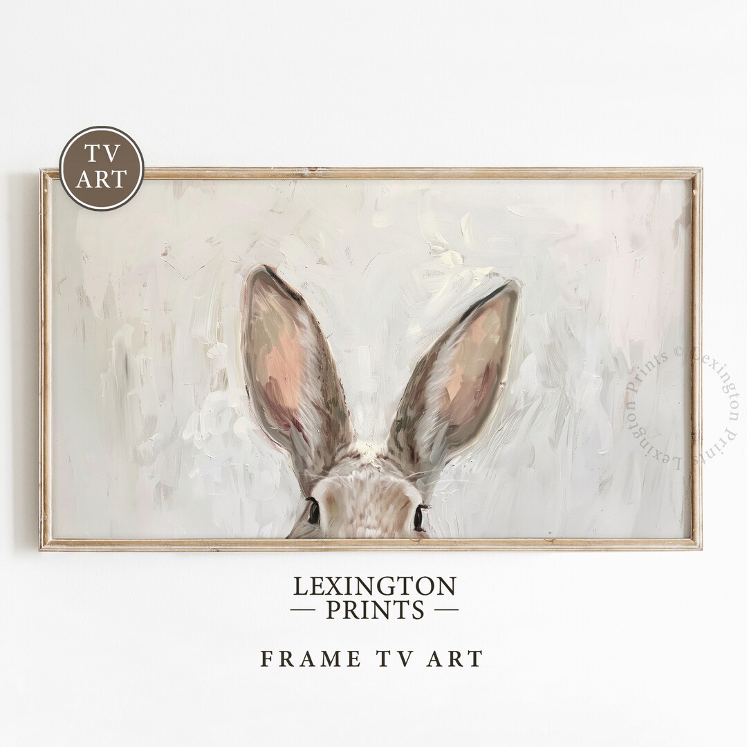 Easter Frame TV Art Bunny Ears Art, Easter Bunny TV Art Spring TV Art ...