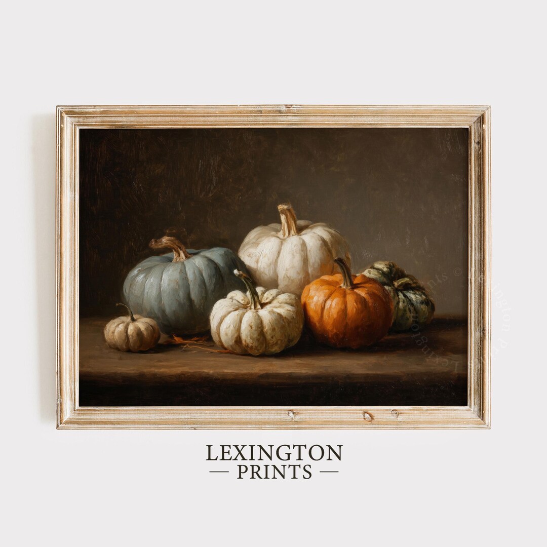 Pumpkin Harvest Print, Fall PRINTABLE Wall Art, Autumn Print Fall Wall ...