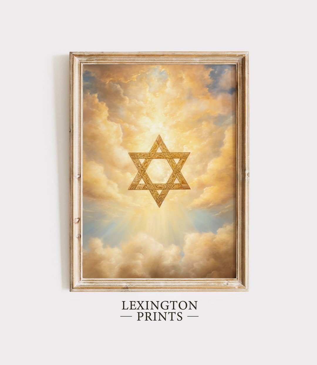 Jewish Wall Art Star of David Art Printable Art Jewish Print Oil ...