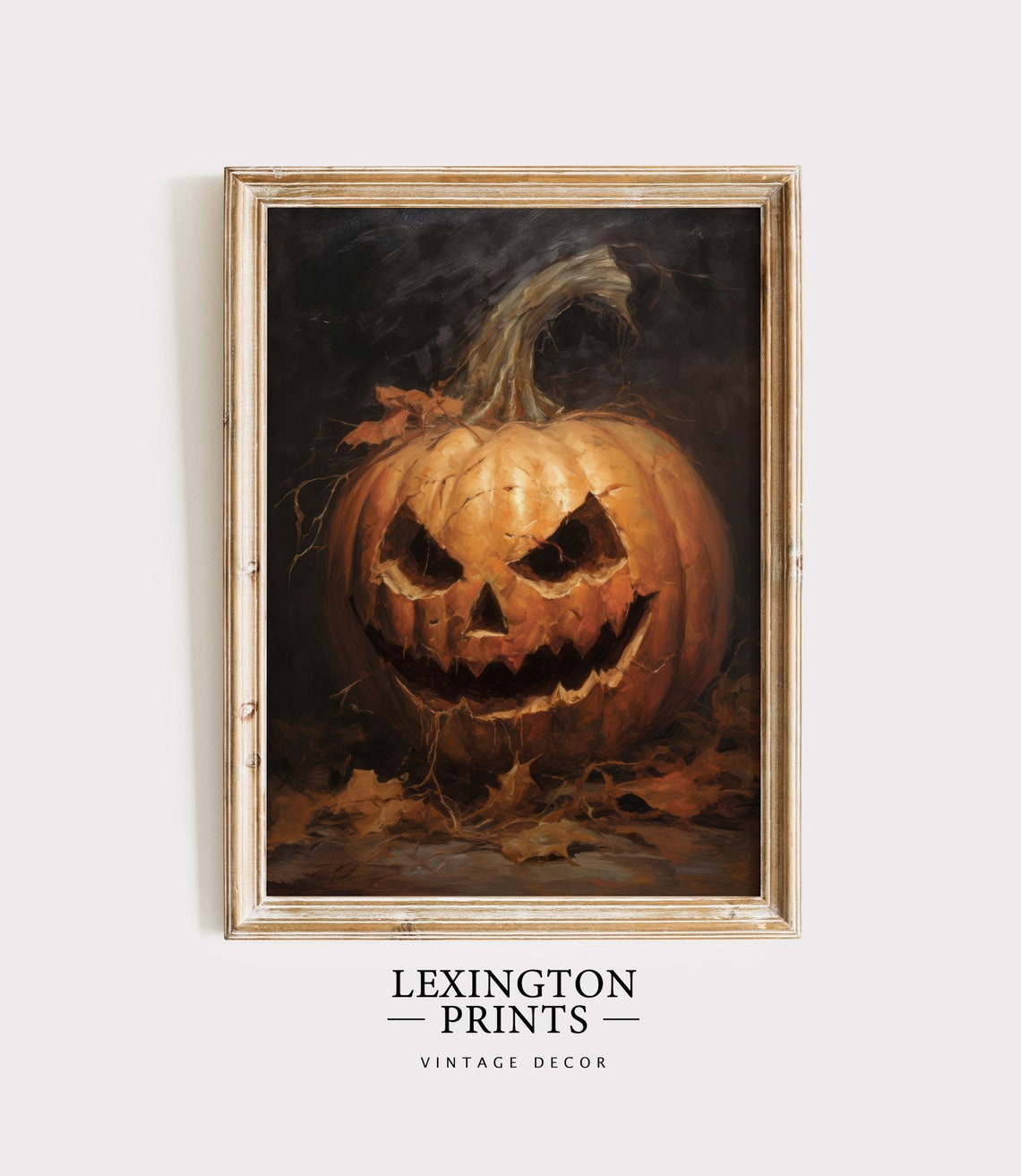 Halloween Decor Jack O Lantern Printable Pumpkin Decor Vintage - Etsy