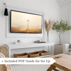 Christian Cross TV Art Jesus TV Art, Easter Frame TV Art Christian Tv ...