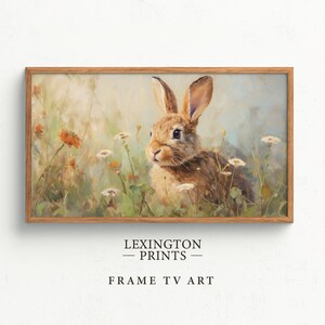 Bunny Rabbit TV Art Set of 2, Spring Samsung Frame TV Art, Easter Bunny ...