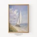 Coastal Sailboat Print, Summer PRINTABLE Wall Art, Beach Print Coastal ...