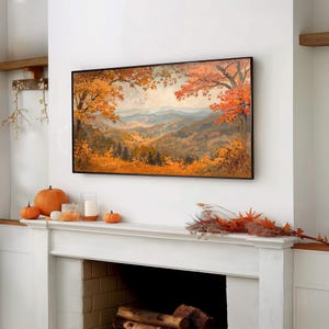 Fall Forest Landscape TV Art Fall TV Art, Samsung Frame TV Art, Autumn ...
