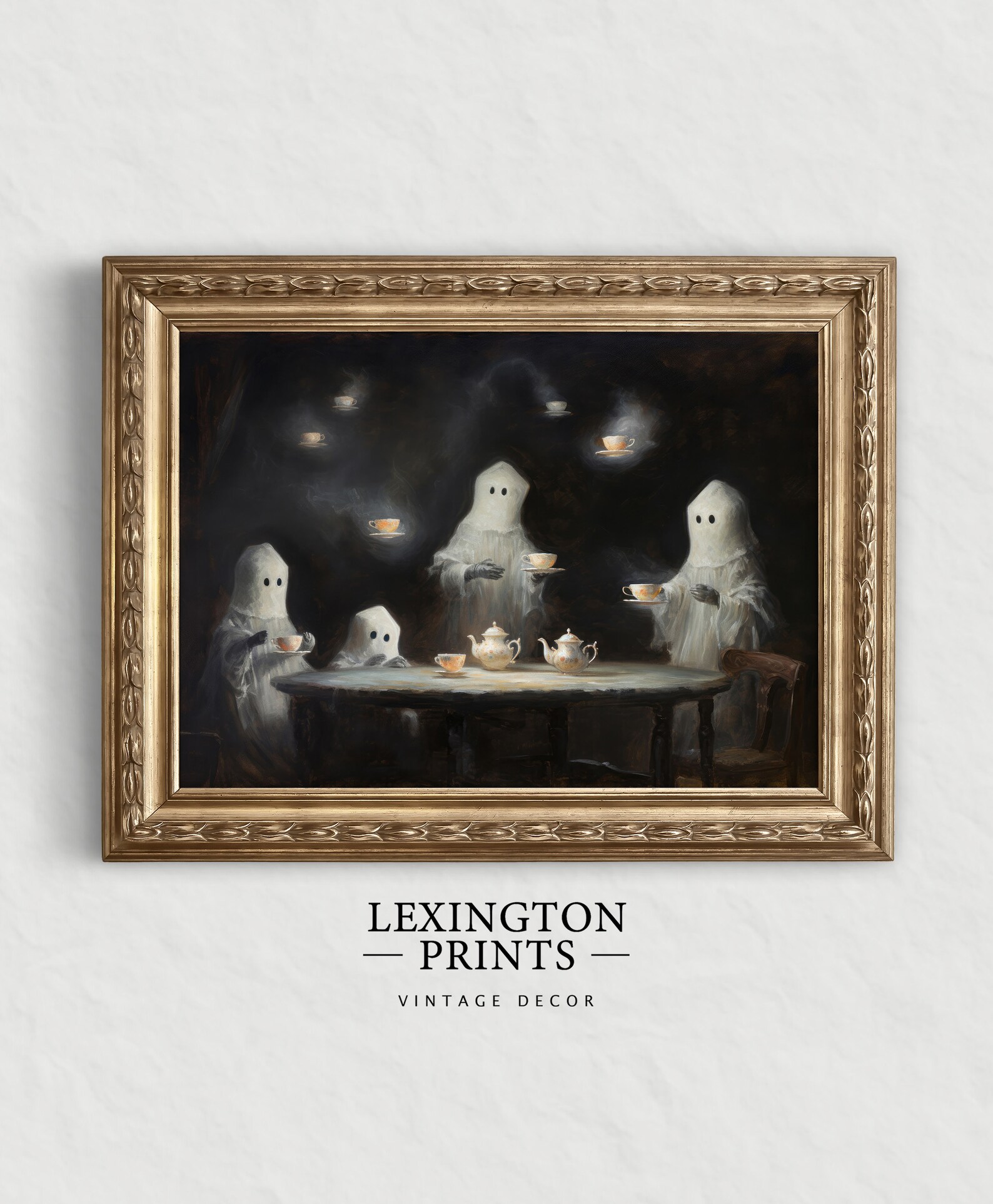 Cute Ghost Decor Vintage Halloween Decor Printable Wall Art - Etsy