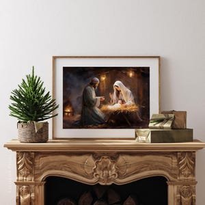 Nativity Christian Wall Art Christian Nativity Christmas Wall Art ...