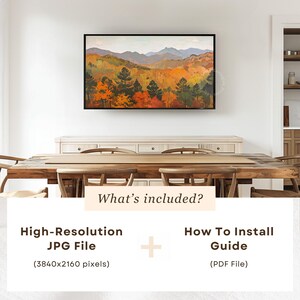 Fall Forest Landscape TV Art Fall TV Art, Samsung Frame TV Art, Autumn ...