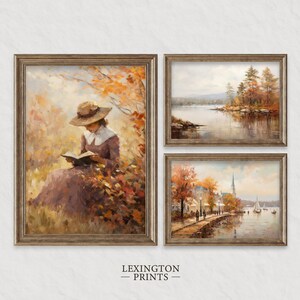 Fall Gallery Wall SET of 10 Vintage Fall Wall Art Fall Printable Rustic ...