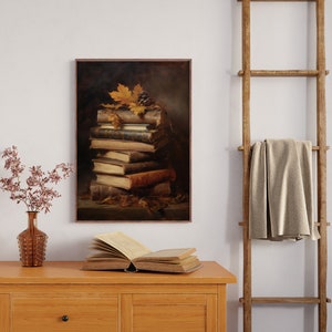 Rustic Fall Decor Wall Art Book Art Still Life Printable - Etsy