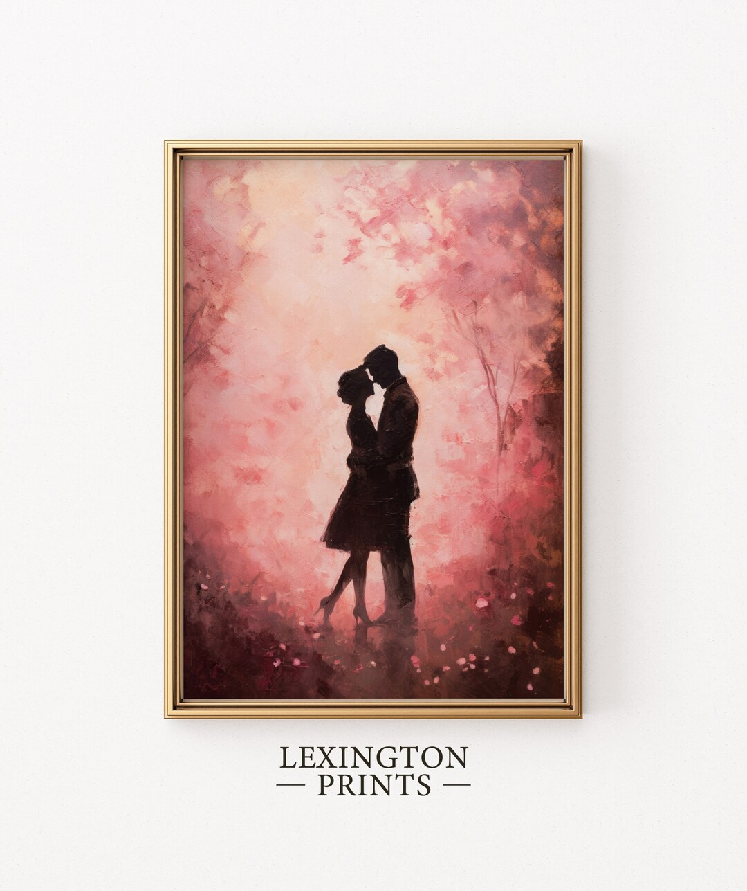 Romantic Couple Art Valentines Day Print Valentines Day Gift Valentines ...