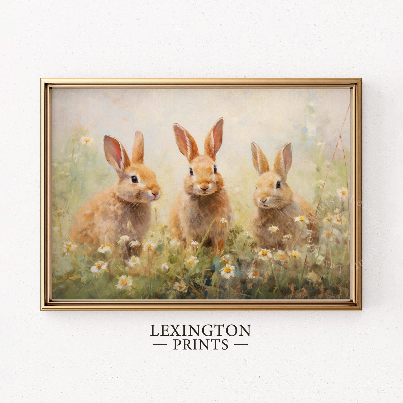 Spring Bunny Rabbits Spring Decor Vintage Spring Printable Farmhouse ...