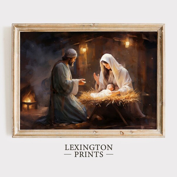 Nativity Art Print - Etsy