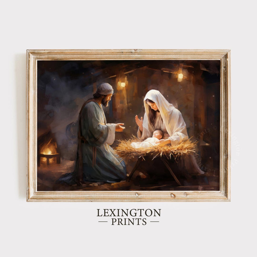 Nativity Christian Wall Art Christian Nativity Christmas Wall Art ...