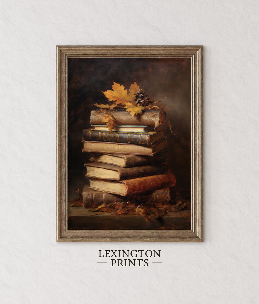 Rustic Fall Decor Wall Art Book Art Still Life Printable - Etsy