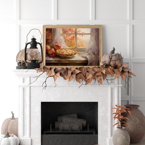 Fall Kitchen Wall Art Thanksgiving Apple Pie Fall Decor Digital Fall ...