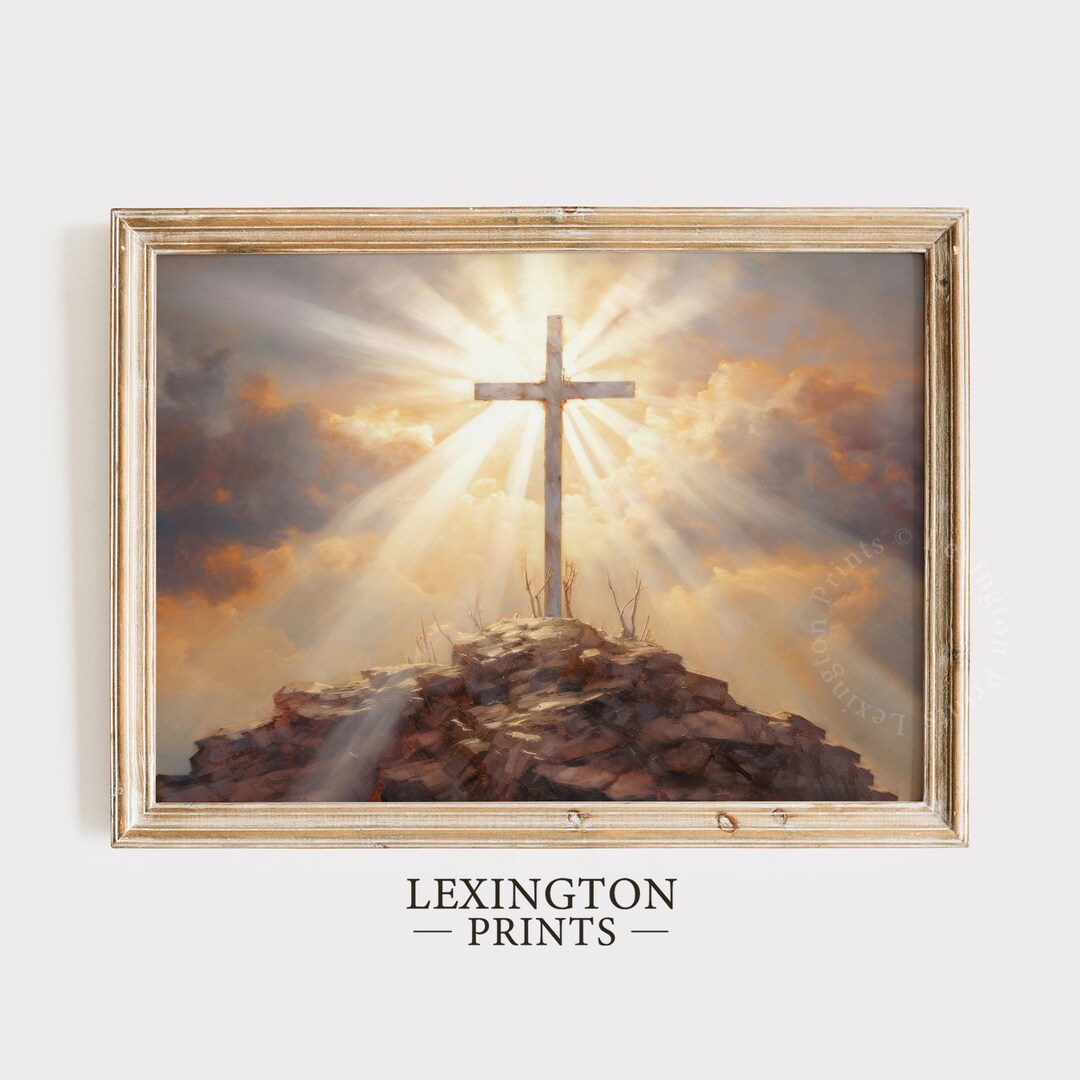 Christian Wall Art Christian Cross Art Printable Art Christian Print ...