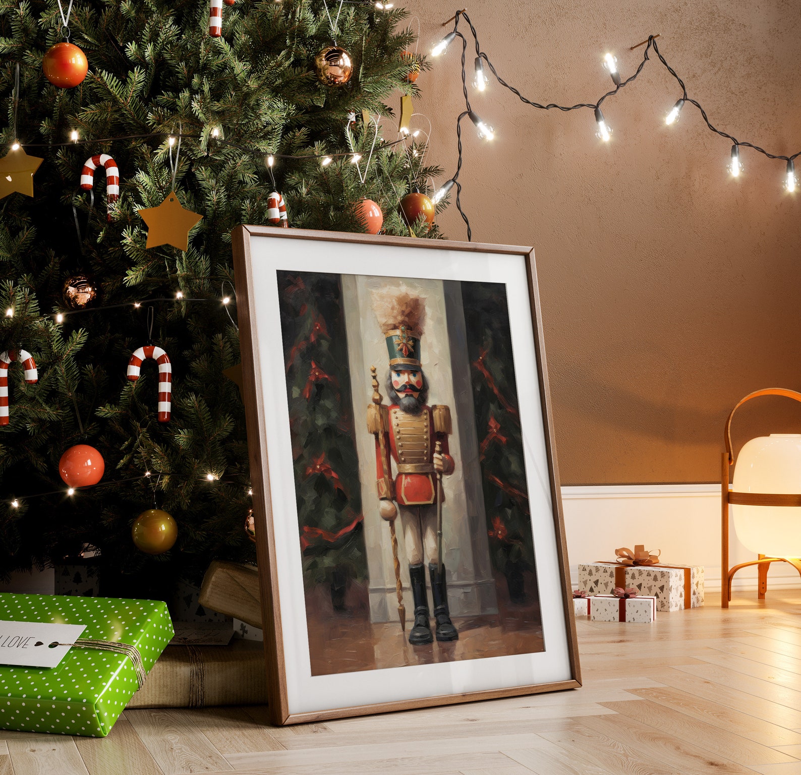 Vintage Christmas Wall Art Nutcracker Printable Christmas Oil - Etsy