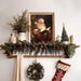 Vintage Christmas Wall Art Santa Writing Book Printable Christmas Oil ...