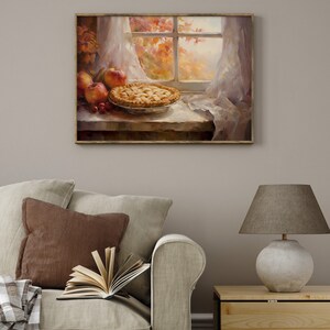 Fall Kitchen Wall Art Thanksgiving Apple Pie Fall Decor Digital Fall ...