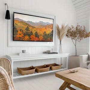 Fall Forest Landscape TV Art Fall TV Art, Samsung Frame TV Art, Autumn ...